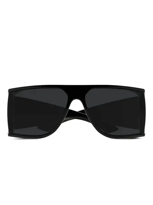 Saint Laurent Shield-frame Sunglasses - Black