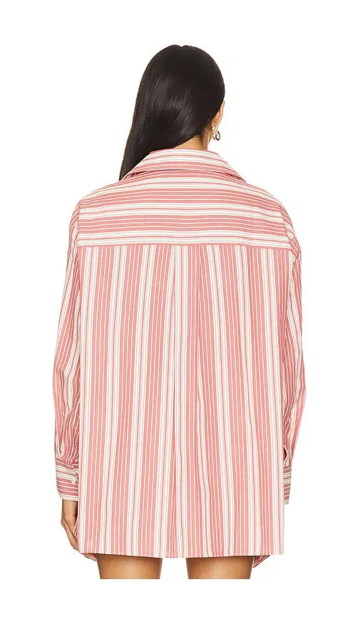 Faithfull The Brand The Capri Shirt - Cherry Stripe