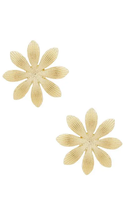 Baublebar Shyla Floral Earrings - Gold Large
