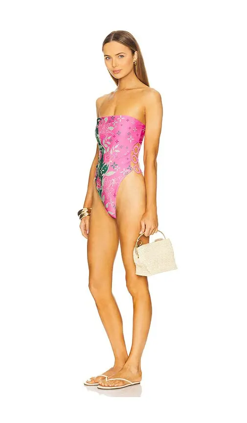 Agua Bendita X Russet One Piece - Bohemian Pink Floral