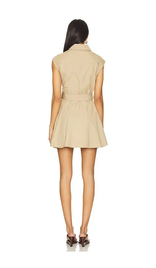 SANS FAFF Audley Trench Mini Dress - Camel