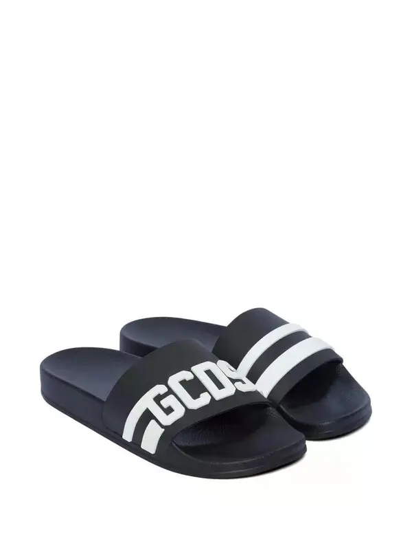 Gcds Logo Embossed Pool Slides - Black