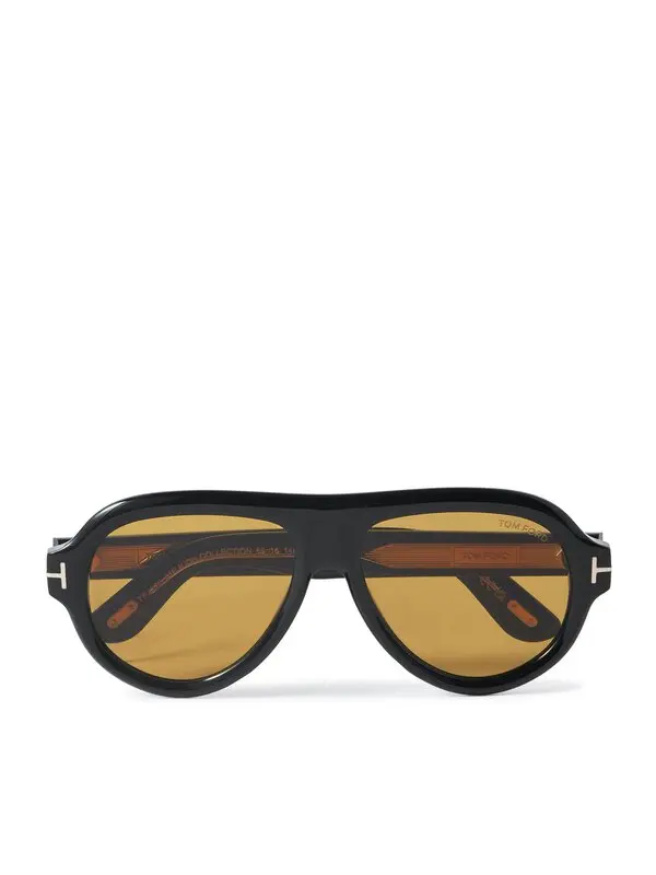 TOM FORD Icon Pilot Aviator Sunglasses - Black