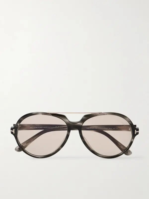 TOM FORD Aalto Aviator-style Sunglasses - Tortoiseshell