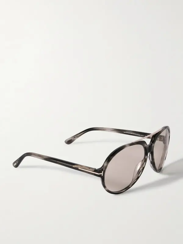 TOM FORD Aalto Aviator-style Sunglasses - Tortoiseshell