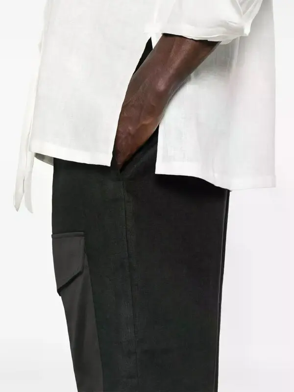 SETCHU Cropped Trousers - Black