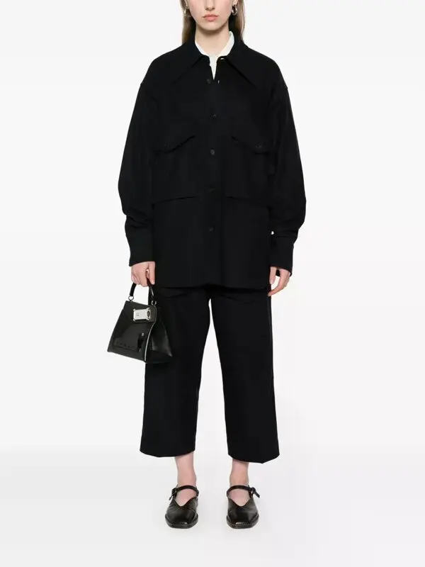 SETCHU Cropped Trousers - Blue