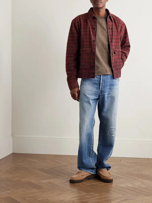 Visvim Jumbo Garment-dyed Cotton-jersey T-shirt - Brown