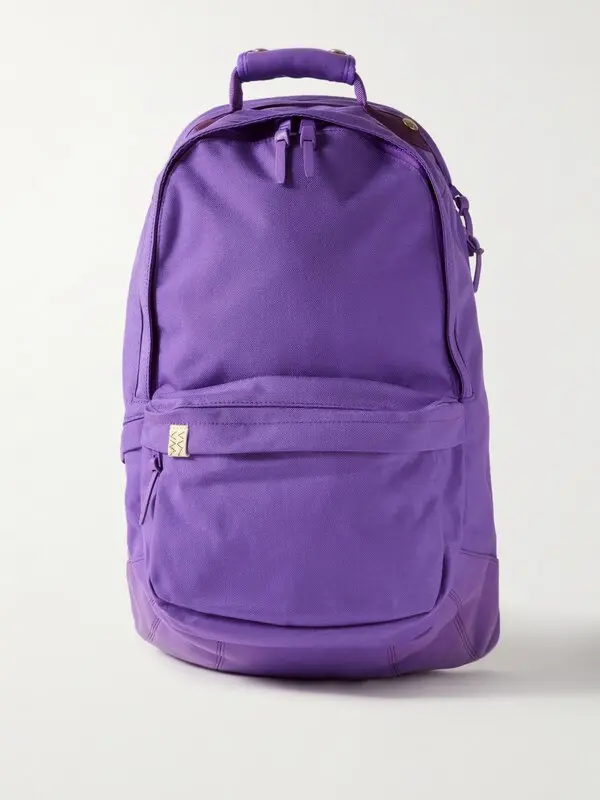 Visvim Leather-trimmed Cordura® Backpack - Purple
