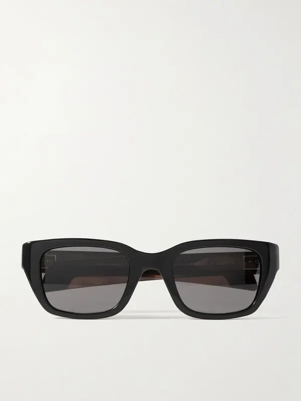 Bottega Veneta Ribbon Square-frame Sunglasses - Black