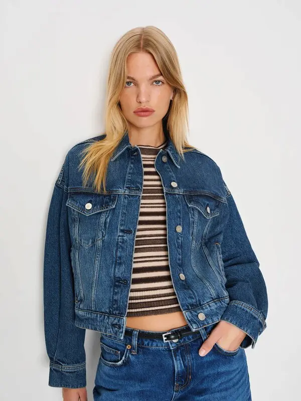 REFORMATION Rhodes Denim Jacket