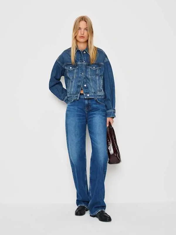 REFORMATION Rhodes Denim Jacket