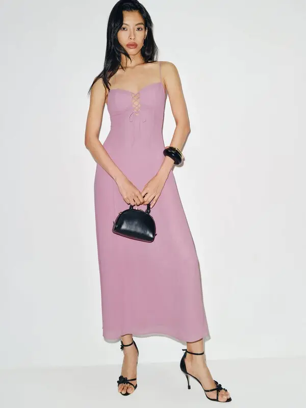 REFORMATION Emely Midi Dress - Sugar Plum