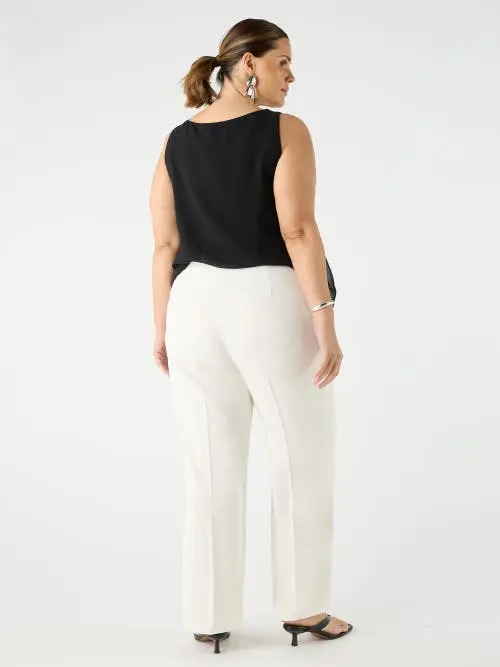 LIVE UNLIMITED Straight Crepe Trousers