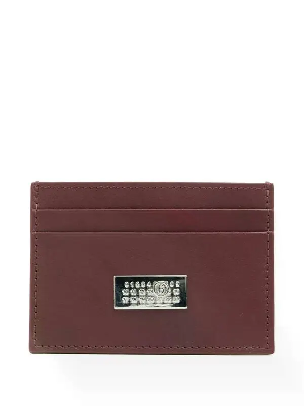 MAISON MARGIELA Numbers-plaque Cardholder - Red