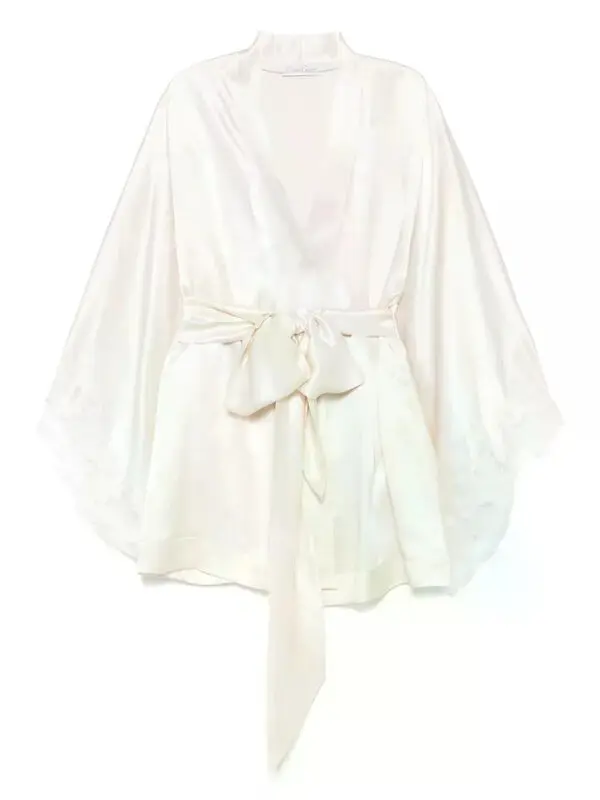 Carine Gilson Silk Robe - Neutrals