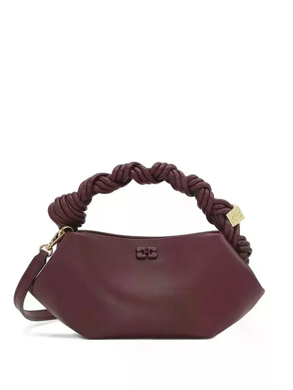 GANNI Mini Tote Bag With Twisted Handle - Red