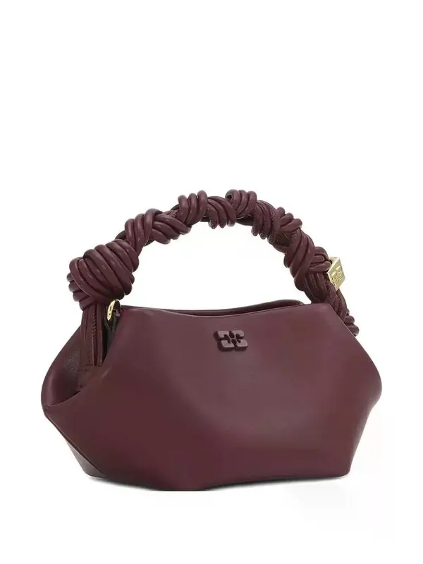 GANNI Mini Tote Bag With Twisted Handle - Red