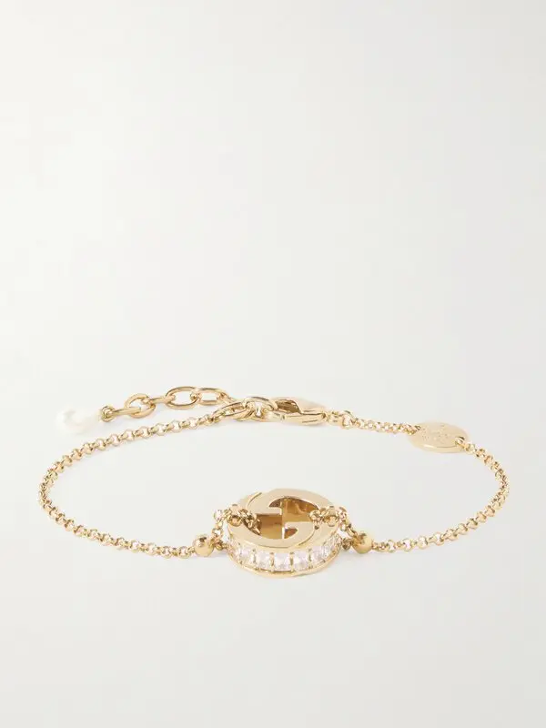 Gucci Blondie Crystal Bracelet - Gold