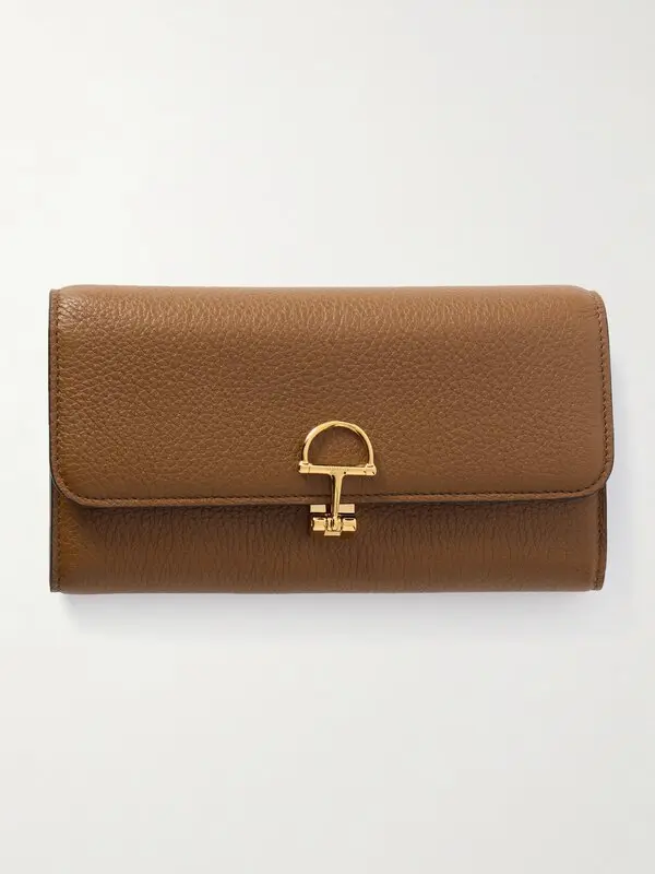 Gucci Softbit Textured-leather Continental Wallet - Brown