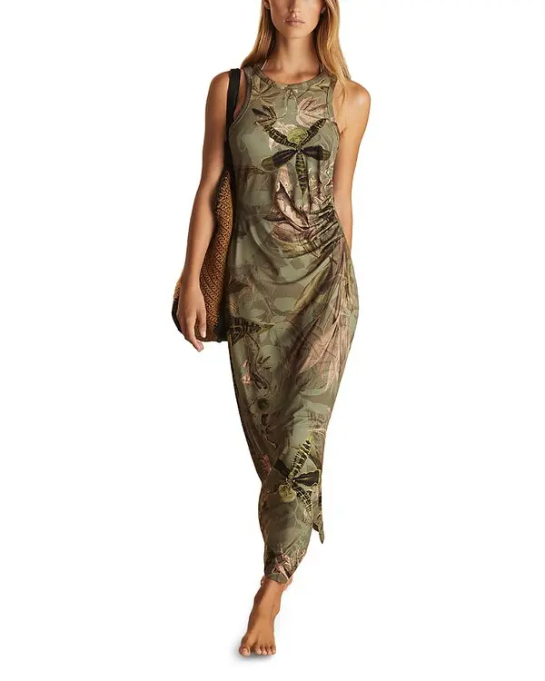 REISS Printed Jersey Dress