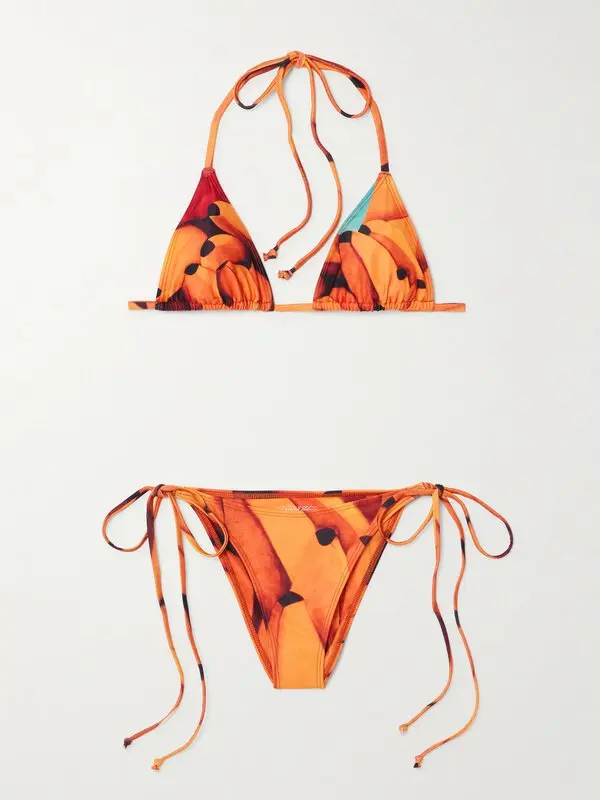 DONDE ESTEBAN Bananas Printed Bikini - Orange