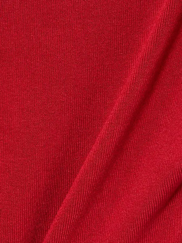 ST. AGNI Backless Tencel™ Lyocell-blend Jersey Top - Red