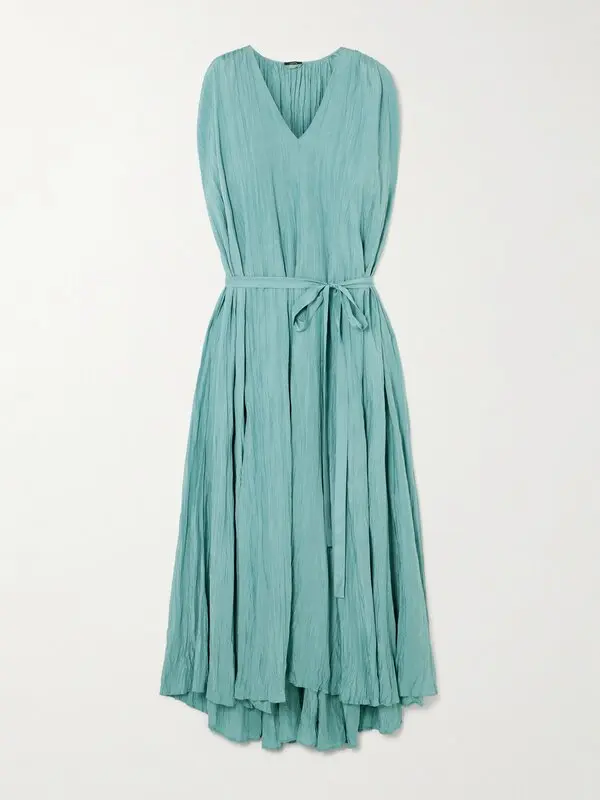 JOSEPH Martini Belted Silk-habotai Midi Dress