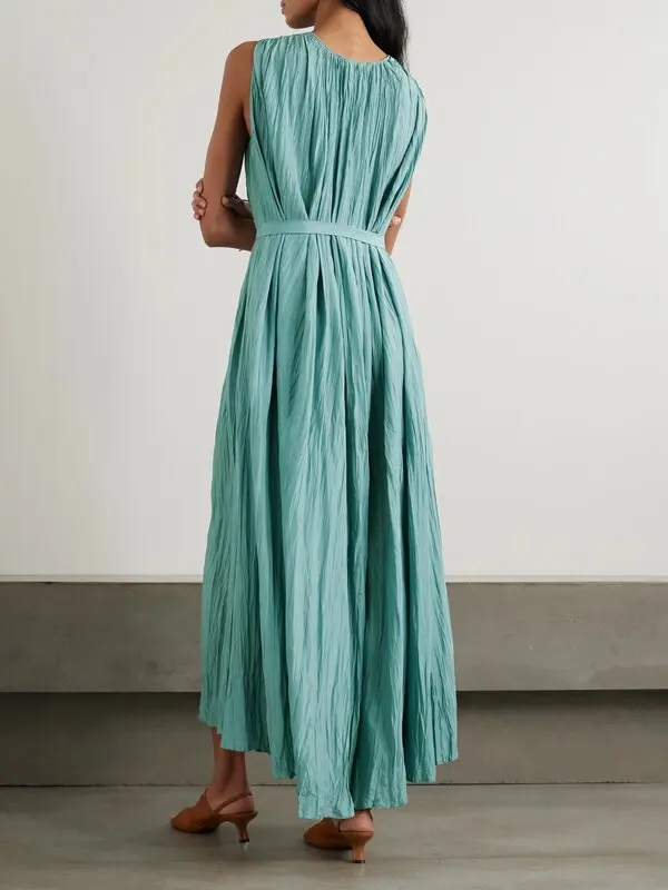JOSEPH Martini Belted Silk-habotai Midi Dress