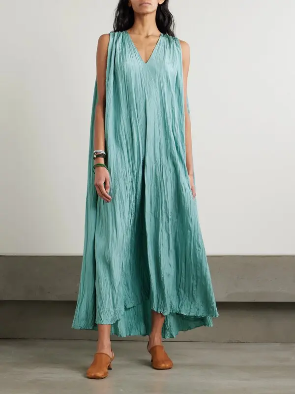 JOSEPH Martini Belted Silk-habotai Midi Dress
