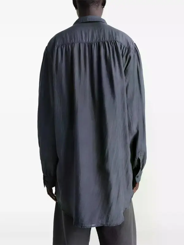 Lemaire Pointed Collar Shirt In Grey - 30% Off | Editorialist