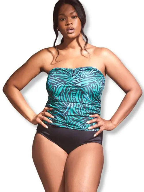 LIVE UNLIMITED High-waisted Tankini Bottom - Black