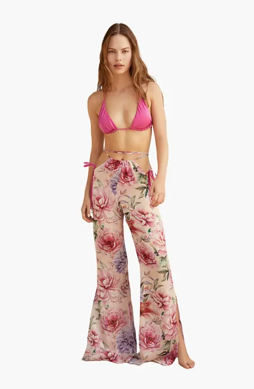 LUNA B Rhea Floral Print Pants