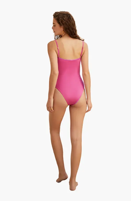 LUNA B Lips One-piece Swimsuit - Fuchsia