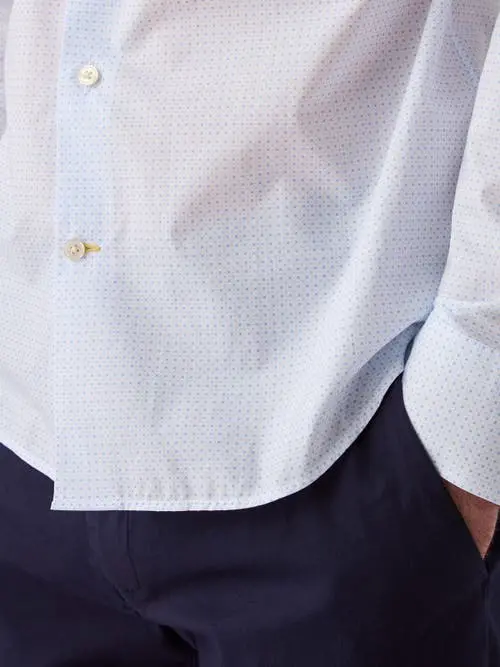 Robert Talbott Reynolds Micro Print Shirt - Navy/blue