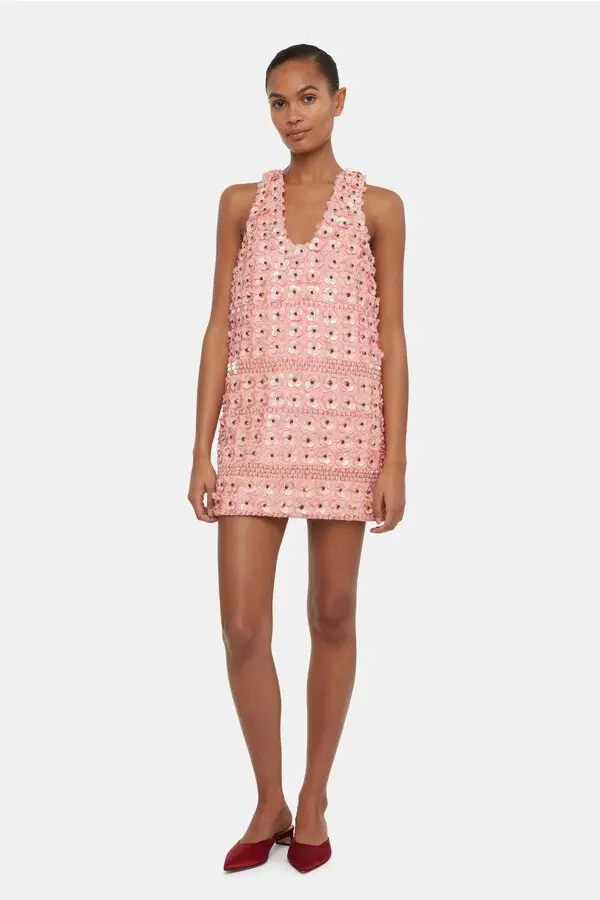 EMILIA WICKSTEAD Embellished Mini Dress