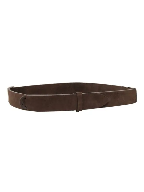 ORTIGNI Leather Belt - Brown