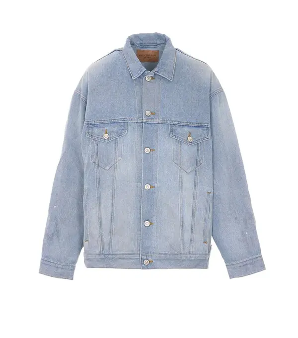 Balenciaga Oversized Denim Jacket - Blue