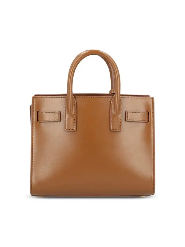 SAINT LAURENT ブラウンレザービジネスバッグ SAINT LAURENT garment bag in leather in Brown | Saint Laurent