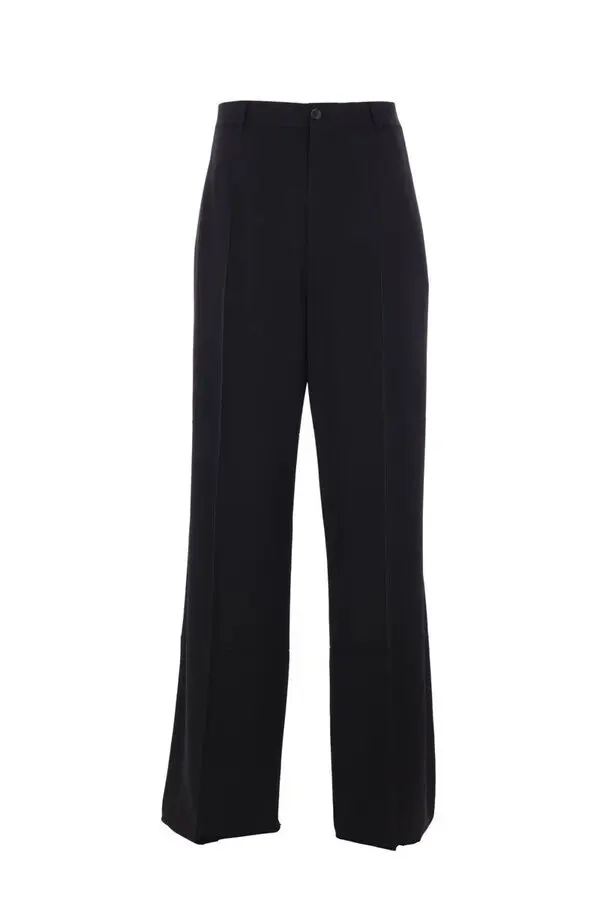 Balenciaga Relaxed Fit Trousers - Black