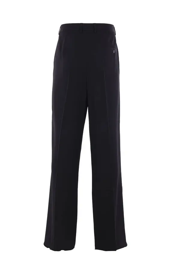Balenciaga Relaxed Fit Trousers - Black
