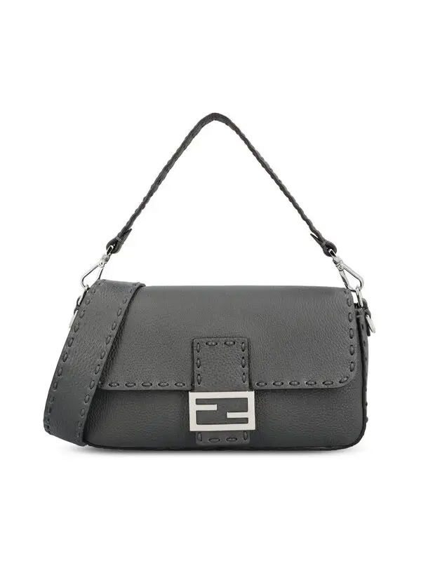 Fendi Baguette Regular Selleria - Asphalt+palladium