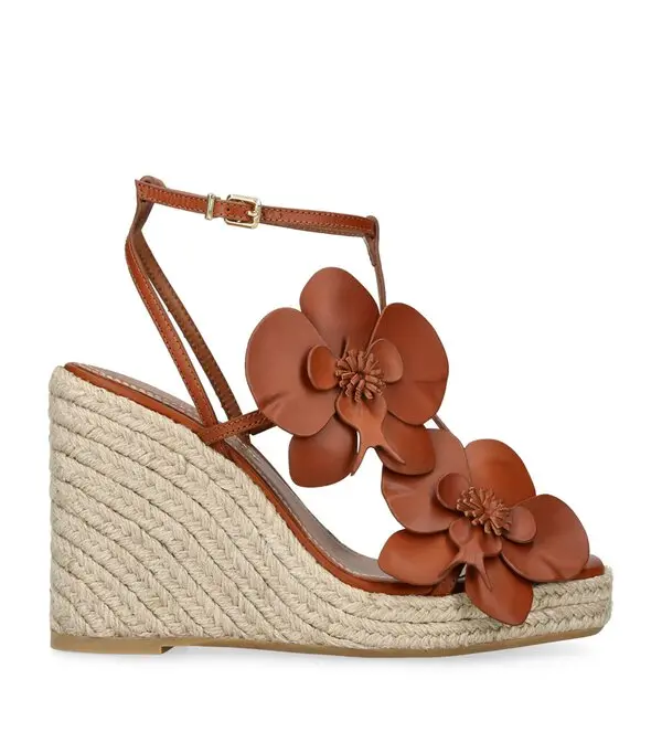 Zimmermann Leather Orchid Wedges 110 - Brown