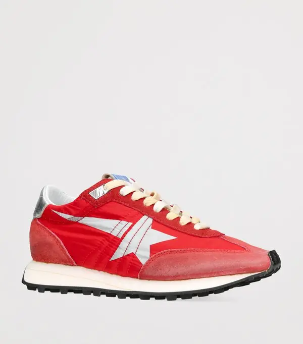 Golden Goose Running Marathon Sneakers Red Editorialist