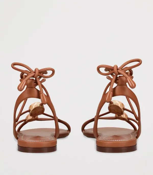 Zimmermann Leather Gleam Sandals - Brown