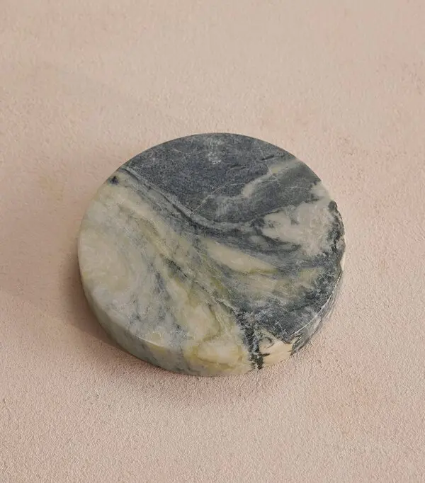 SOHO HOME Set Of 4 Marble Hanson Coasters - Green
