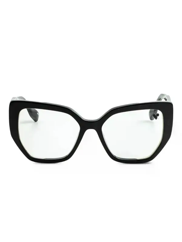 Karl Lagerfeld Two-tone Cat-eye Frame Glasses - Black