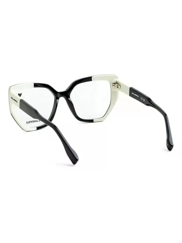 Karl Lagerfeld Two-tone Cat-eye Frame Glasses