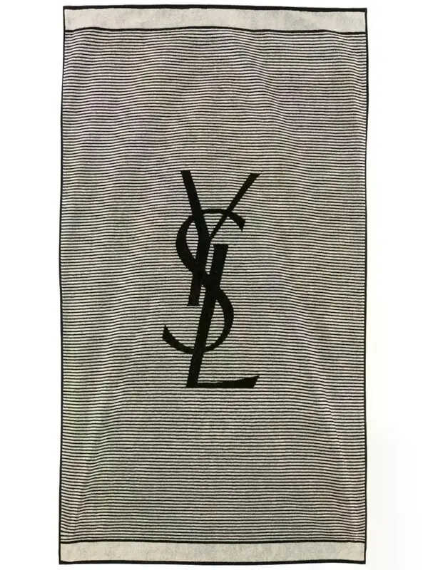 Saint Laurent Cassandre-detail Striped Towel