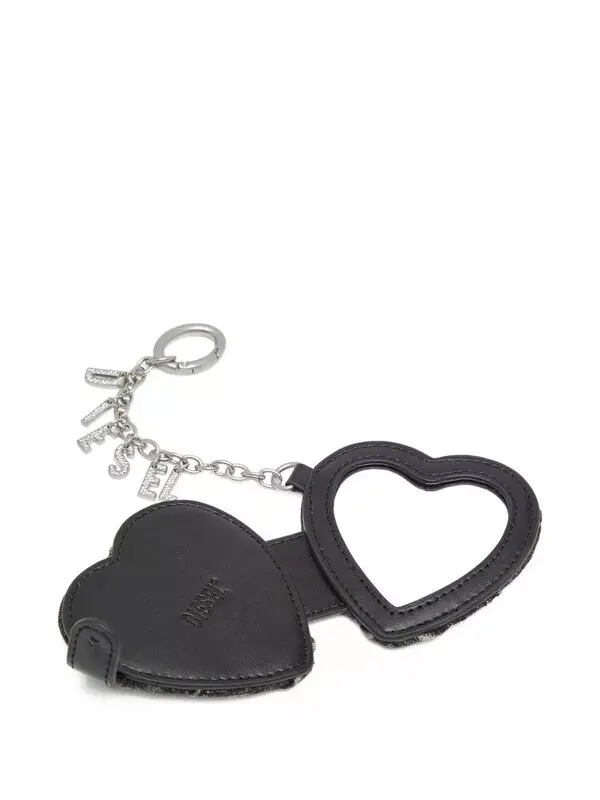 DIESEL® Charm-d Denim Keychain - Black